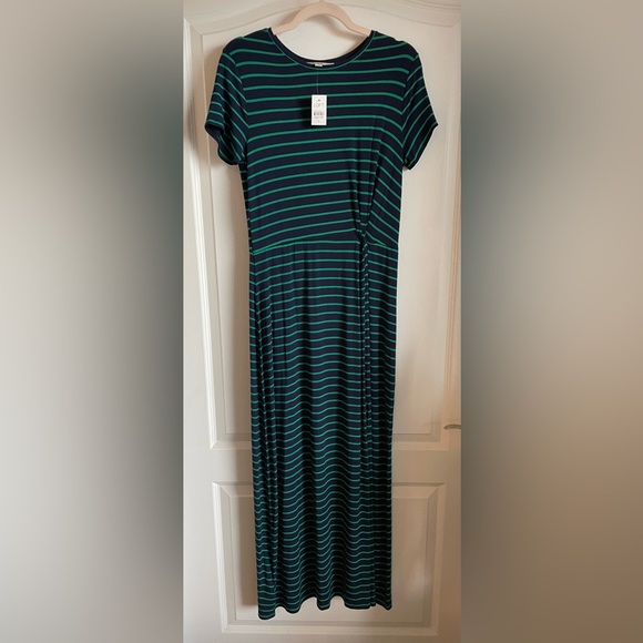 LOFT | Dresses | 8 Small Nwt Loft Maxi Dress Navy Green8 X 57 | Poshmark